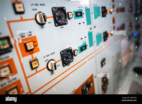 Image Of A Control Panel With Many Buttons Stock Photo Alamy