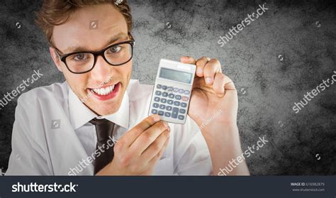 Digital Composite Nerd Calculator Against Grunge Stock Photo Shutterstock