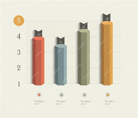 Premium Vector Chart For Infographic Cube Column Chart
