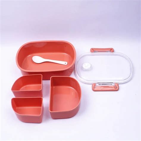 Badu Bg Детска кутия за обяд с три решетки за микровълнова фурна Кутия за обяд Карикатура Малък