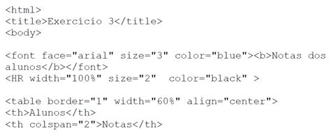 ª Tabela feita em HTML Estudando pra Caramba
