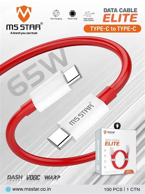 Ms Star C To C Cable At ₹ 70 Piece Usb Type C Cable In Mumbai Id 2854090567297