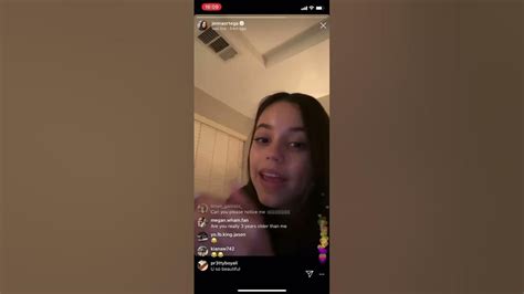 Jenna Ortega Instagram Live Part 2 Jennaortega Live Viral Youtube
