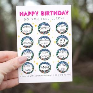 Naughty Scratch Off Card Babefriend Valentine Gift Valentine Scratch Off Reveal Card Custom