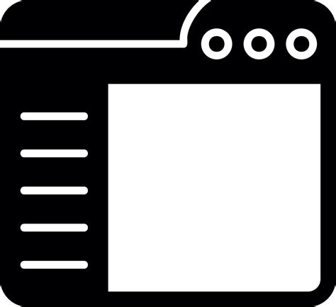 Web Sidebar Vector Icon 21087484 Vector Art At Vecteezy