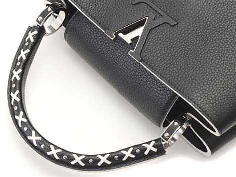 Louis Vuitton ルイ･ヴィトン カプシーヌmm M52389 Xoxoモチーフ トリヨンレザー ノワールホワイト 【460】 の
