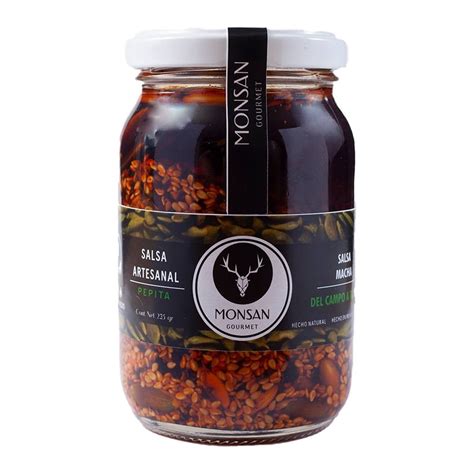 Salsa Macha Monsan Gourmet Artesanal Pepita 235 G Walmart