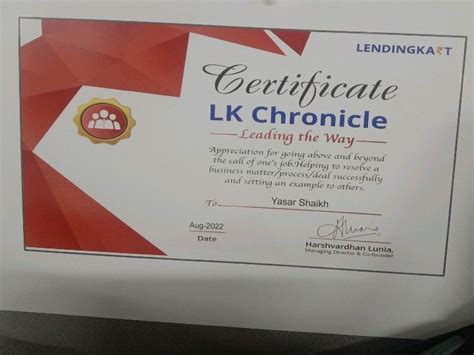 Mohammed Yasar Shaikh On Linkedin Winner Aug2022 Lkchronicle