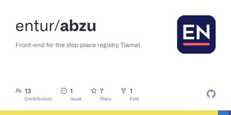 GitHub Entur Abzu Front End For The Stop Place Registry Tiamat