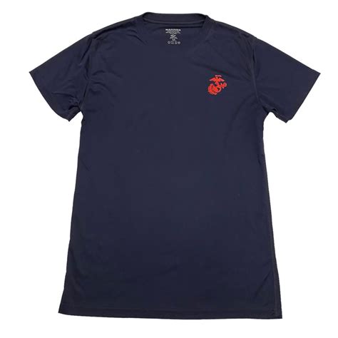 Marine Corps Usmc Navy Blue Short Sleeve Poolee Shirt Gem