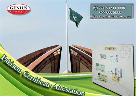 Pakistan Certificate Genius Attestation Middle East