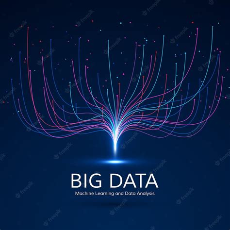 premium vector big data visualisation machine learning and algorithm