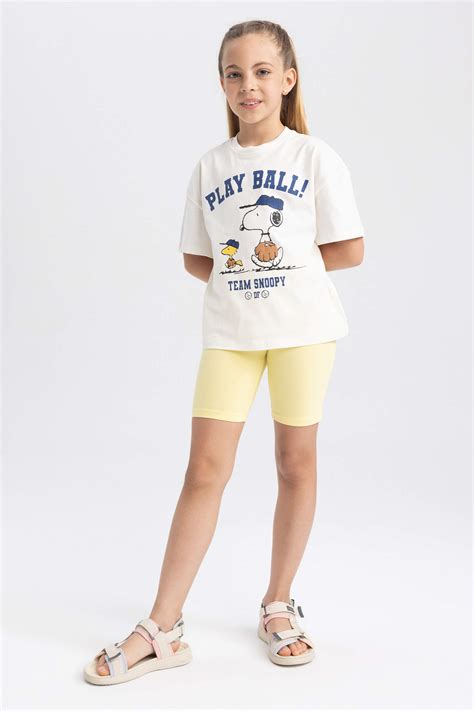 Sarı Kız Çocuk Genç Kız Kız Çocuk Biker Tayt 2854515 Defacto