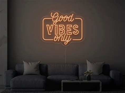 Good Vibes Led Neon Sign With Remote Control