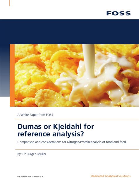 The Dumas Method For Nitrogenprotein Analysisgb Pdf Food And Drink Food And Wine