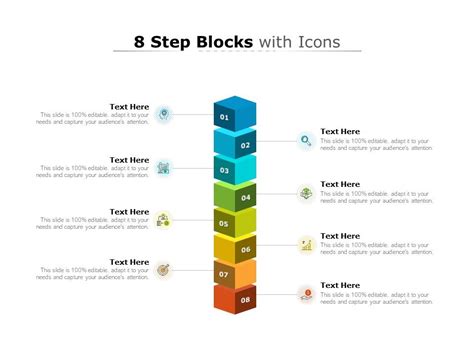 Step Blocks With Icons PowerPoint Templates Designs PPT Slide Examples Presentation Outline