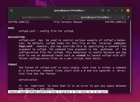 Инструкция Как установить и настроить FTP сервер в Linux
