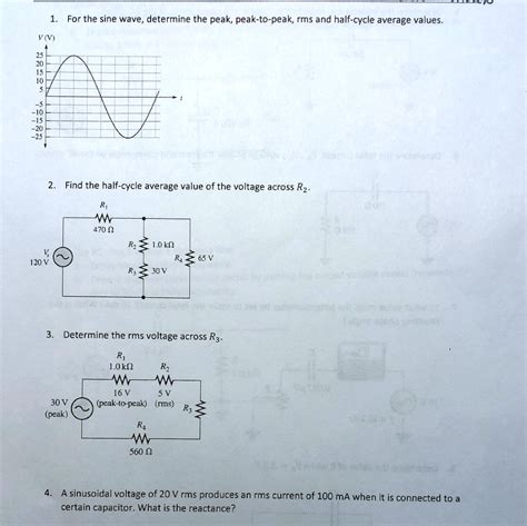 Video Solution For The Sine Wave Determine The Peak Peak To Peak
