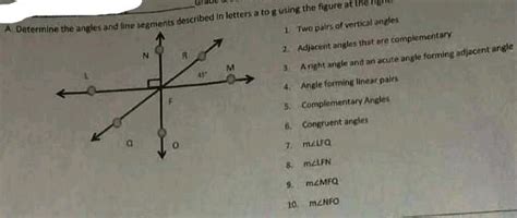 A Determine The Angles And Line Segments StudyX