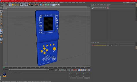 Tetris Brick Electronic Game Blue D Model Ds Blend C D Fbx