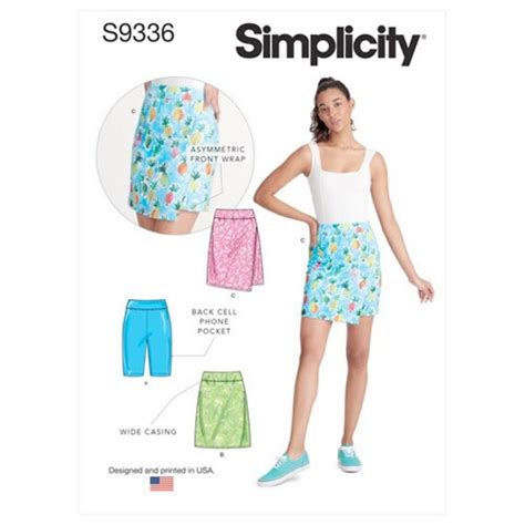 Simplicity 9336 Uncut Pattern For Misses Skorts Skirt And Etsy