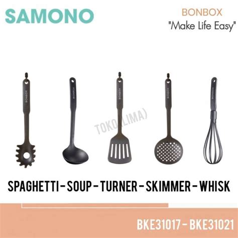 Promo Alat Masak Bonbox Samono Spaghetti Soup Ladle Slotted Turner