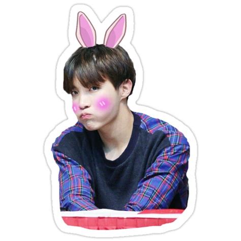 BTS Jhope Cute Sticker Stickers By BreezeFrozen Redbubble