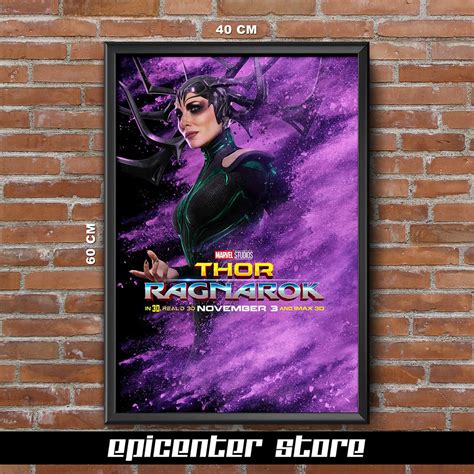 Jual Poster Film Thor Ragnarok Hela 2 40x60 Frame Shopee Indonesia