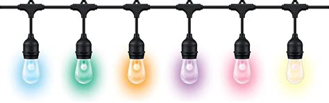 wiz connected string lights [48ft uk plug] smart wifi lighting app