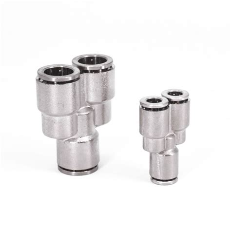 Fit 4 6 8 10 12 14 16mm Od Pu Tube Y 3 Way Spliter Pneumatic 304