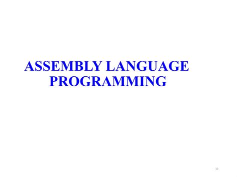 8085 Instruction Set And Programming Ppt