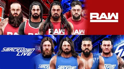 Raw Vs Smackdown Survivor Series 2018 Highlights Wwe 2k19 Youtube