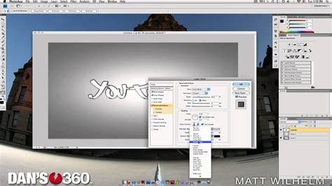 Photoshop Metallic Text Effect Tutorial Youtube