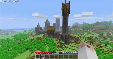 Infdev Survival Castle Around Half Way Finished Really Tricky To Build