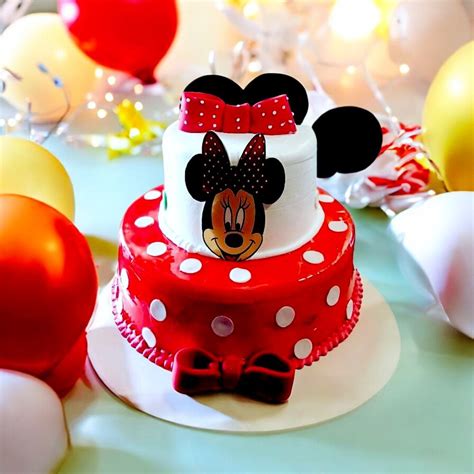 Red Minnie Mouse Cake Minnie Mouse Cake Dunns Bakery