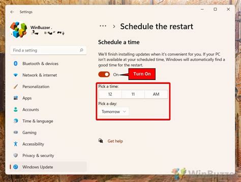 Windows 11 How To Configure Active Hours To Avoid Forced Reboots Winbuzzer