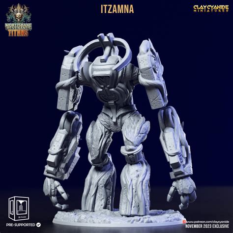 3d Printable Itzamna By Clay Cyanide Miniatures