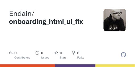 GitHub Endain Onboarding Html Ui Fix