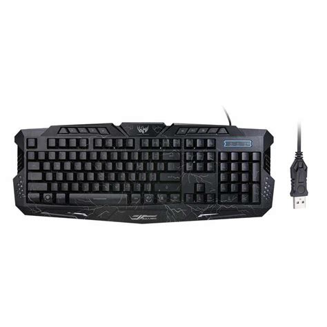 Gaming Keyboard Laser Carving Characters Keyboard Wired Backlit