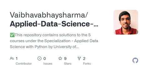 Github Vaibhavabhaysharmaapplied Data Science With Python
