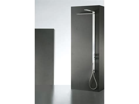 Colonna Doccia A Parete Termostatica In Acciaio Inox Con Soffione MILANOSLIM WATERFALL Fantini