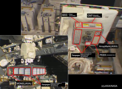 First Experiment Using The Exposed Experiment Handrail Attachment