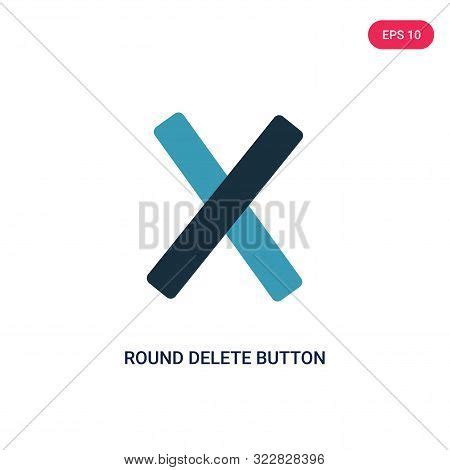 Round Delete Button Vector Photo Free Trial Bigstock