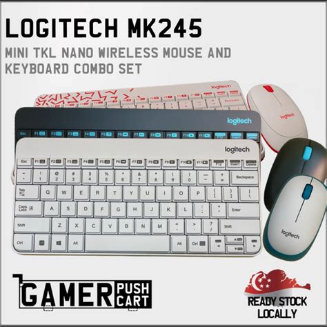 Logitech MK240 245 Mini TKL Nano Wireless Mouse And Keyboard Combo Set