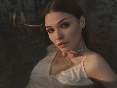 Download Wallpaper Look Water Girl Face Vlad Popov Ekaterina