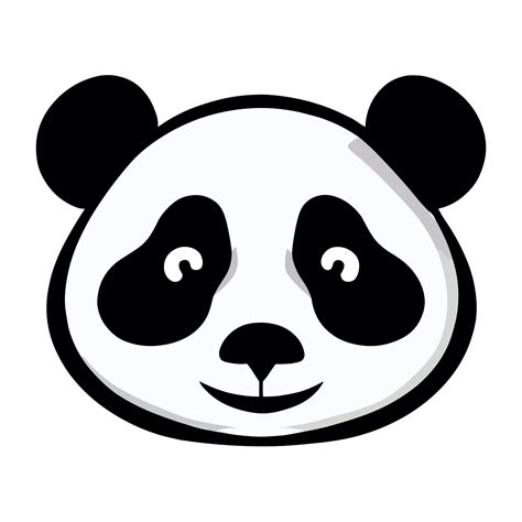 Panda Head Clip Art At Charlotte Hudson Blog