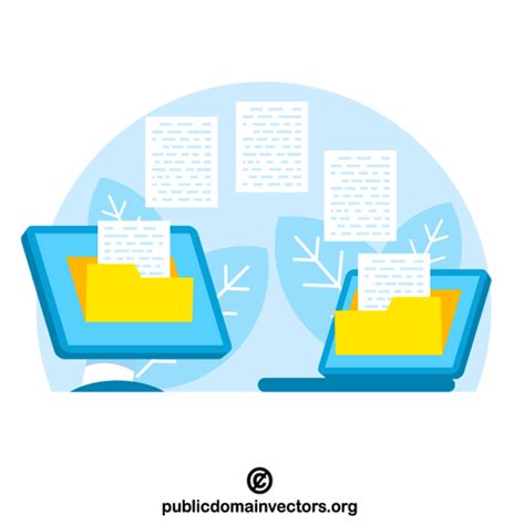Upload And Download Documents Public Domain Vectors