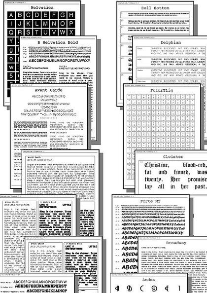 Lemke Software Fontbook