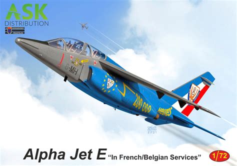 Alpha Jet E With Decals For Belgium And France Art Scale Kit Kpm0288