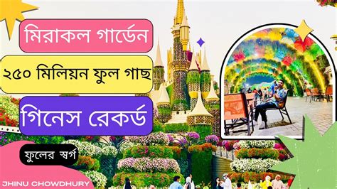 মিরাকল গার্ডেন দুবাই Miracle Garden Dubai পৃথিবীর সবচেয়ে বড় ফুলের